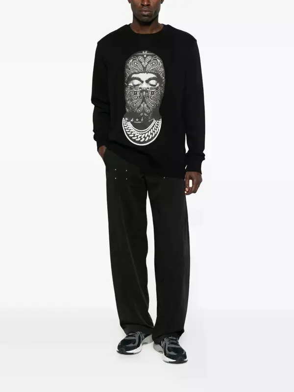 IH NOM UH NIT Paisley-print Sweatshirt - Black