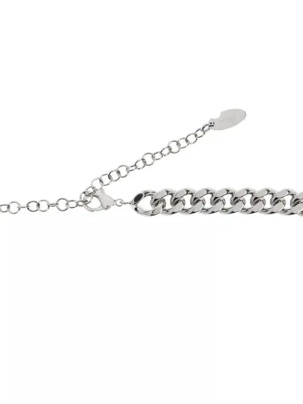 Off-White Arrows Charm Curb-chain Necklace