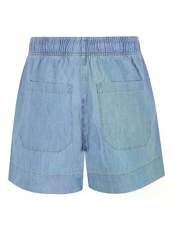 SOSUE Elastic-waistband Shorts - Blue
