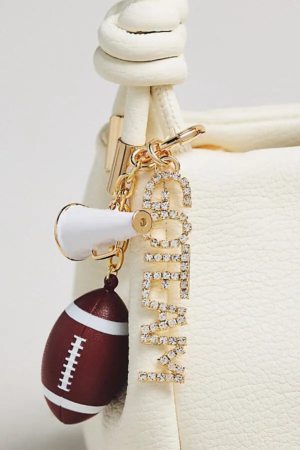 Anthropologie Football Bag Charm - Go Team