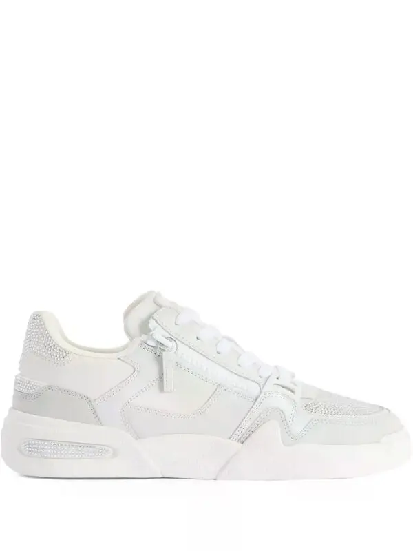 GIUSEPPE ZANOTTI Zipped Low-top Sneakers - White