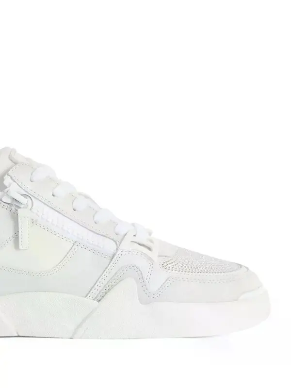 GIUSEPPE ZANOTTI Zipped Low-top Sneakers - White