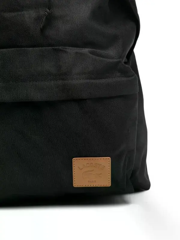 Lacoste Logo-patch Backpack - Black