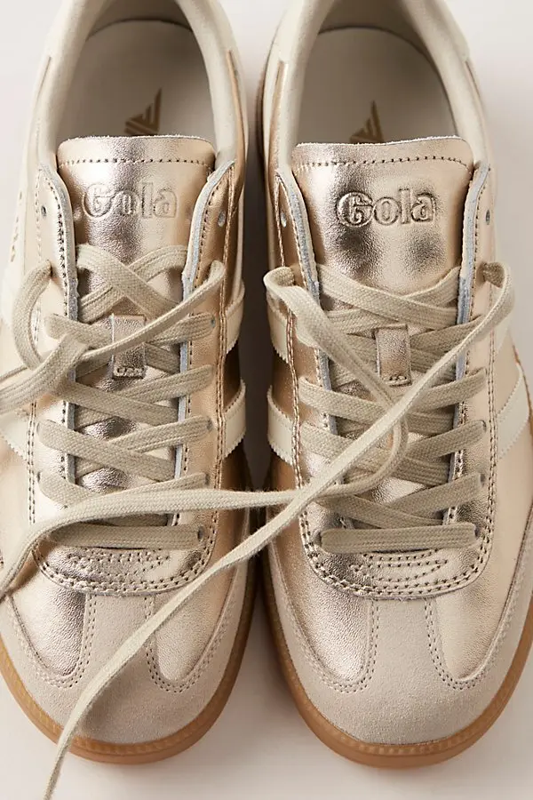 Gola Viper Metallic Low-top Sneakers - Gold/off White/gum