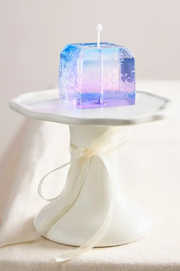 BODI CANDLE Tie Dye Ice Cube Candle - Blue/purple Combo