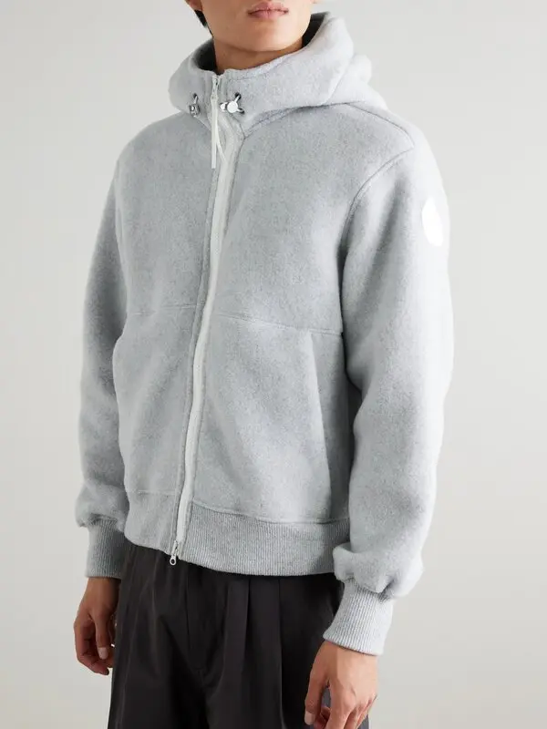 Canada Goose Chilliwack Recycled Wool-blend Fleece Zip-up Hoodie