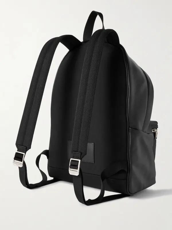 Saint Laurent City Leather Backpack - Black