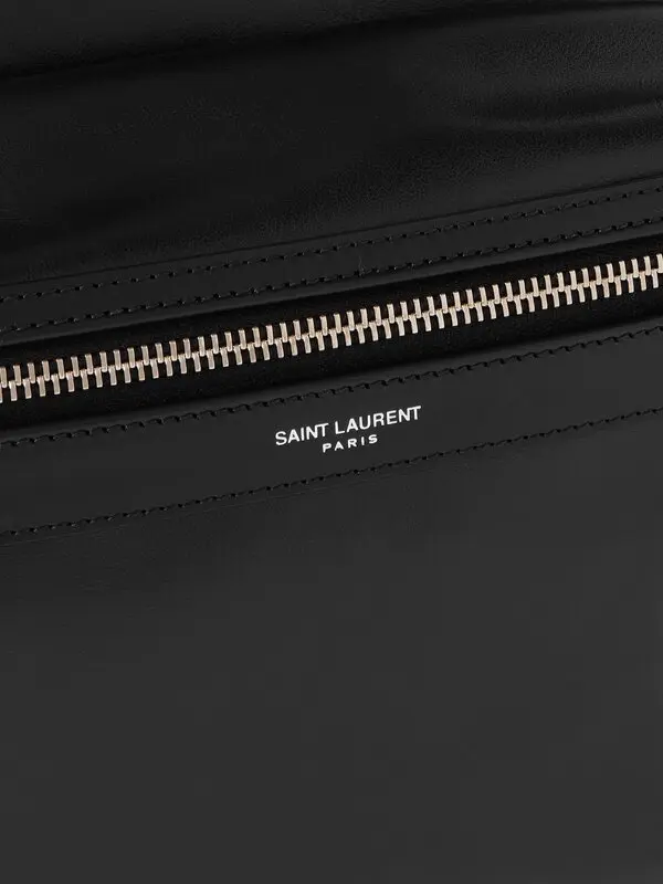 Saint Laurent City Leather Backpack - Black
