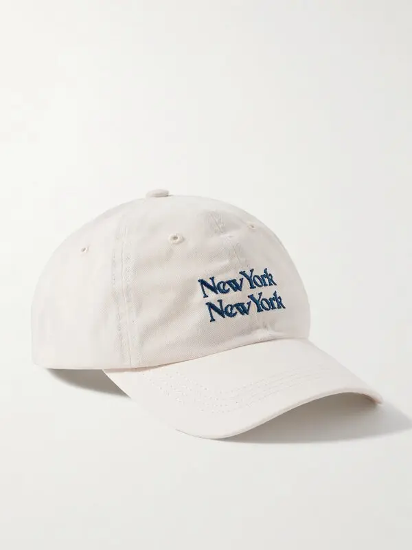 CORRIDOR Ny Ny Embroidered Baseball Cap - Neutrals
