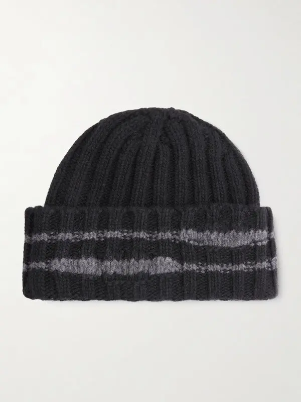 MFPEN Court Ribbed Wool Beanie - Black