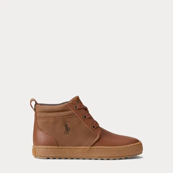 Ralph Lauren Camdyn Leather High-top Sneaker