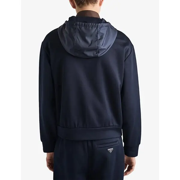 Prada Re-nylon And Cotton-blend Hoody