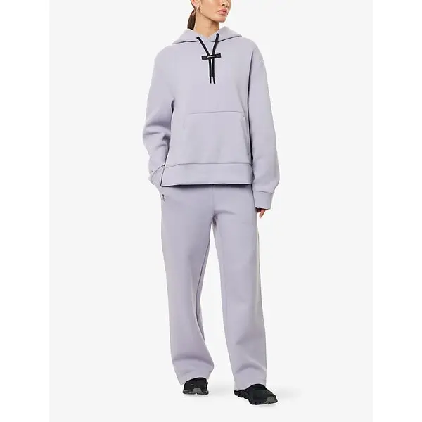 On Focus Tech Relaxed-fit Stretch-cotton Blend Hoodie - Lilac