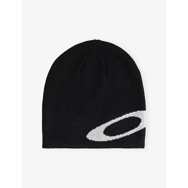 Oakley Branded Knitted Beanie - Black/white