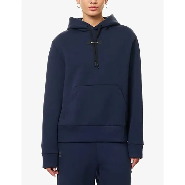 On Focus Tech Relaxed-fit Stretch-cotton Blend Hoodie