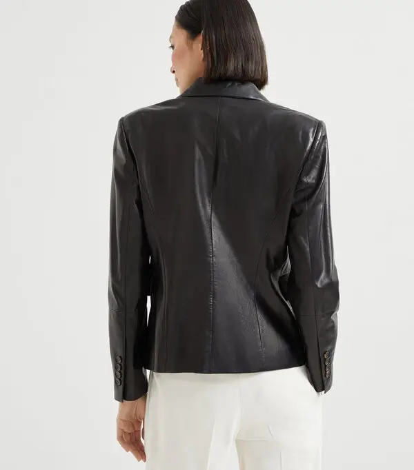 Brunello Cucinelli Nappa Leather Blazer