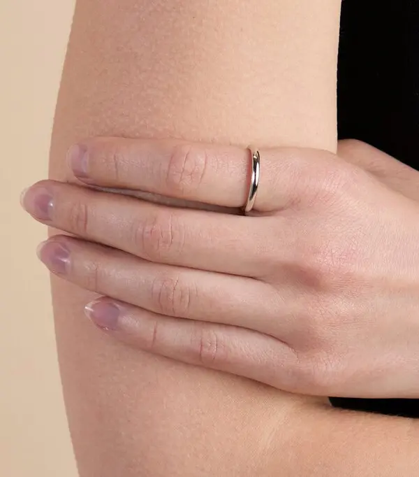 ASTRID & MIYU Rhodium-plated Stacking Ring - Silver