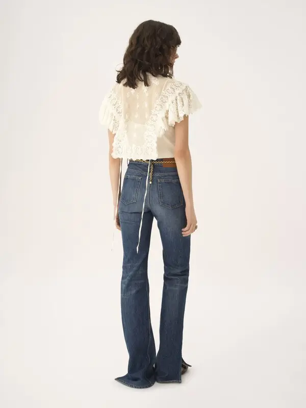 Chloé High-neck Cropped Top