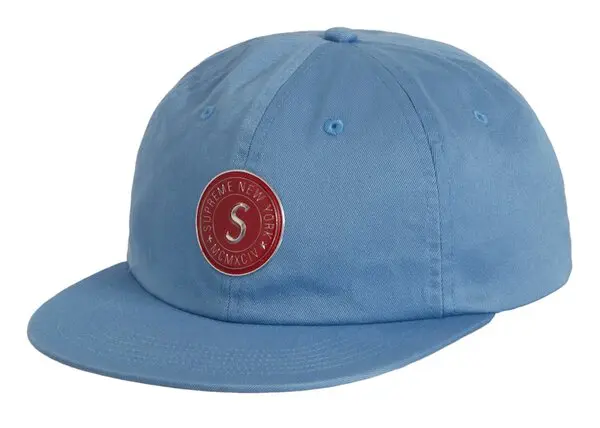 Supreme Chino Twill Gel S Logo 6-panel Cap - Slate