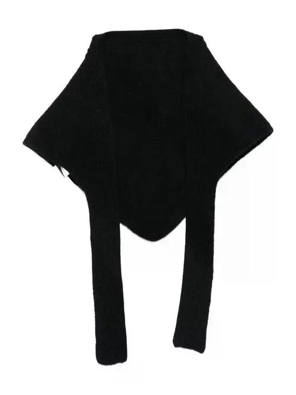 Jacquemus Triangular Scarf - Black