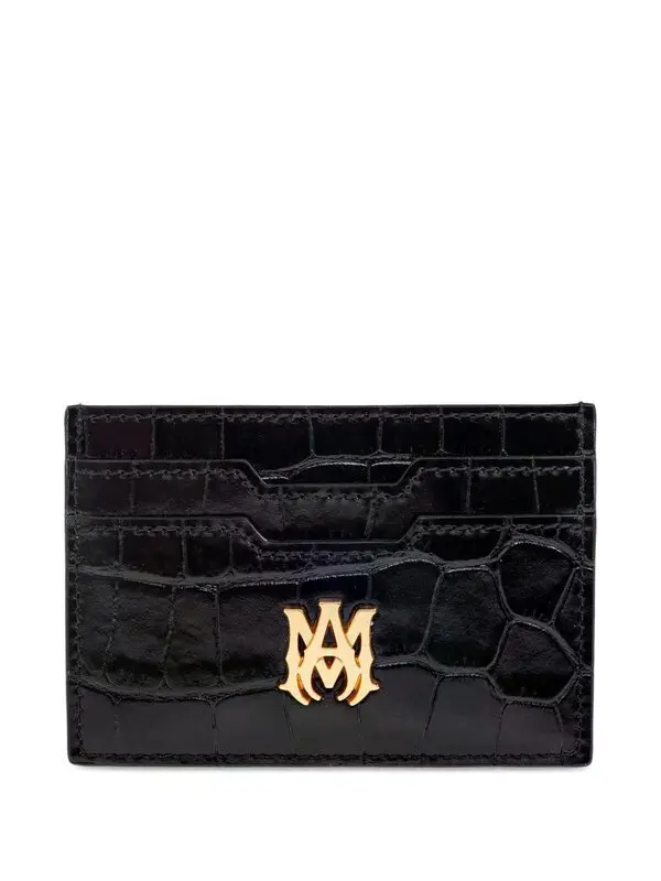 Amiri Logo-plauqe Leather Wallet - Black