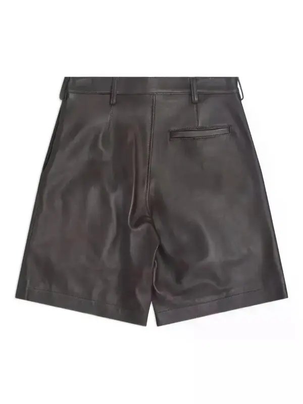 Simone Rocha Multi-pocket Leather Shorts