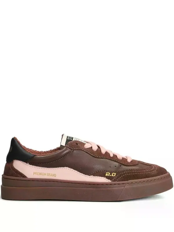 STKN Suede Leather-panel Sneakers