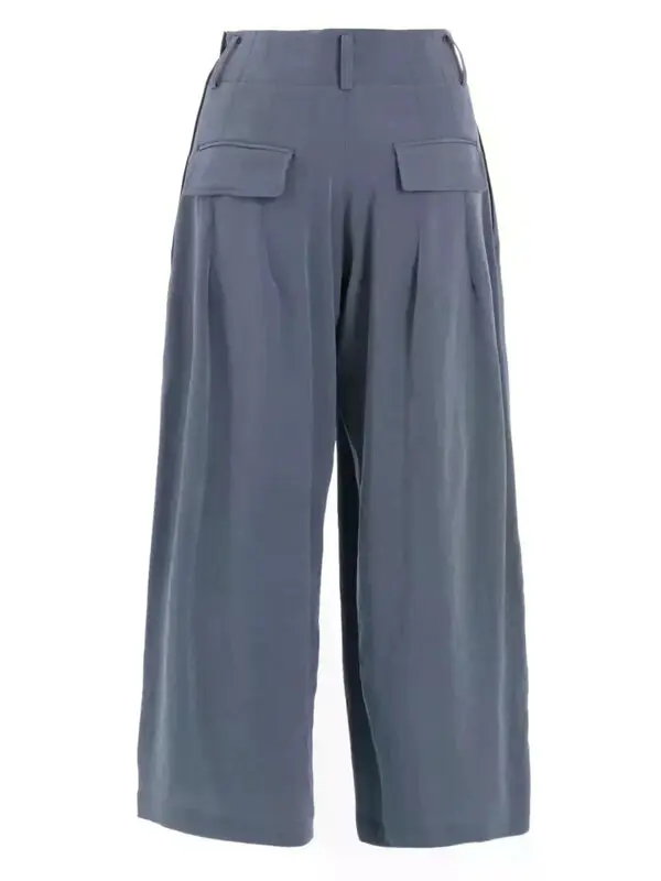 Y’s Pleated Wide-leg Trousers