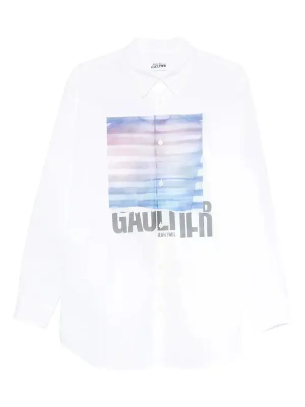 Jean Paul Gaultier Graphic-print Shirt - White