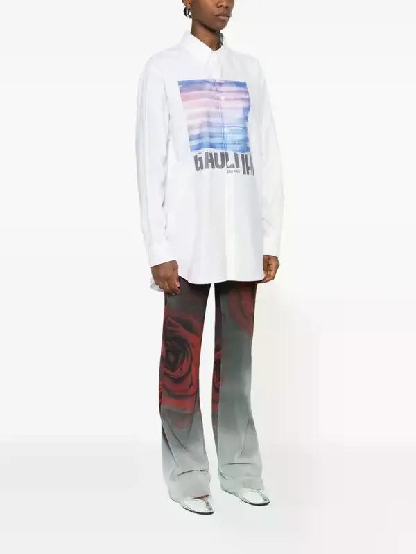JEAN PAUL GAULTIER Graphic-print Shirt - White
