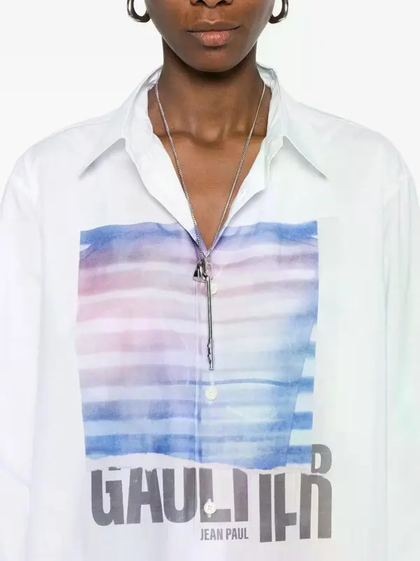 JEAN PAUL GAULTIER Graphic-print Shirt - White