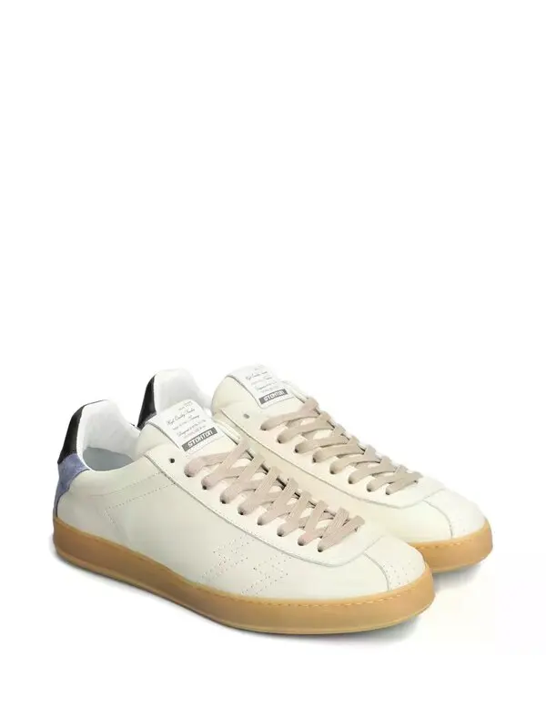 STKN Suede-panel Leather Sneakers
