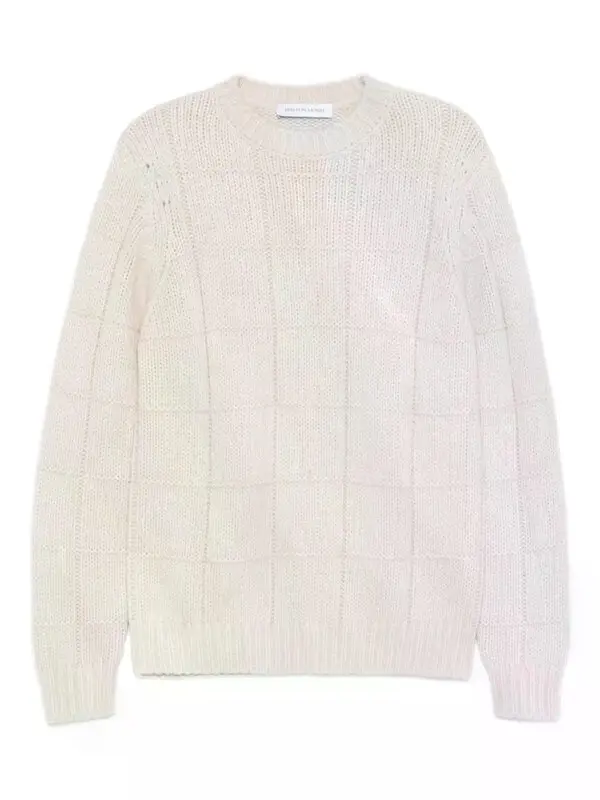 Iris Von Arnim Panelled Knitted Sweater