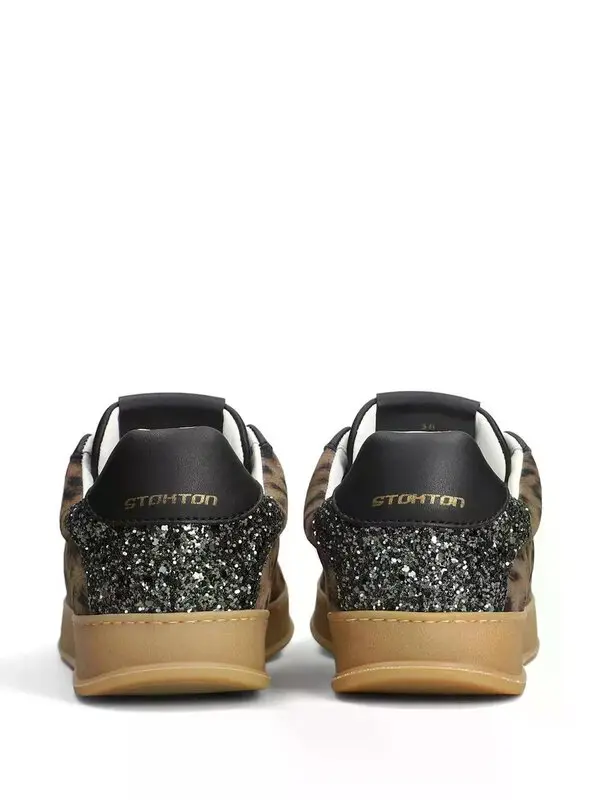 STKN Leopard-print Glitter Sneakers