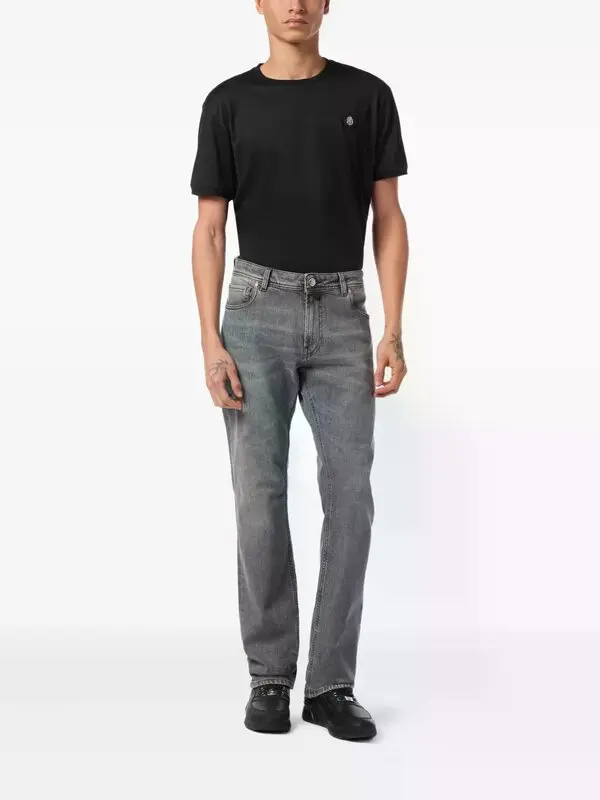BILLIONAIRE Embroidered Five-pocket Jeans