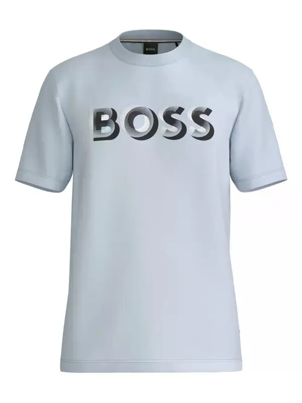 BOSS Logo-print T-shirt - Blue