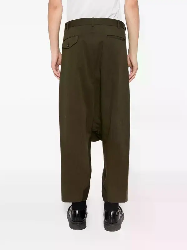 Comme Des Garçons Wool Drop-crotch Trousers