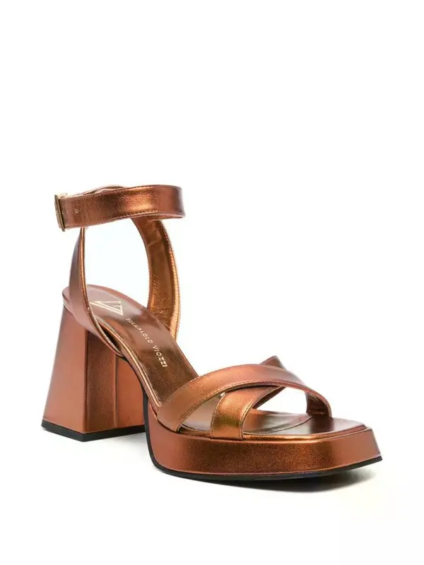 GIANPAOLO VIOZZI 95mm Crossover Ankle-strap Sandals