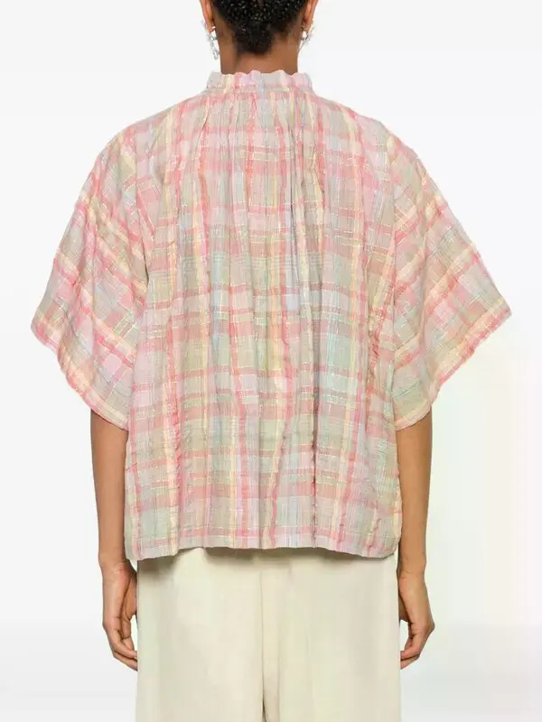 Vanessa Bruno Tassels Checked Top