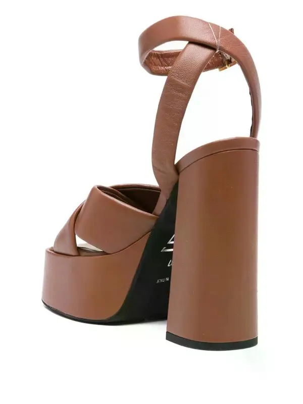 GIANPAOLO VIOZZI 140mm Crossover Platform Sandals