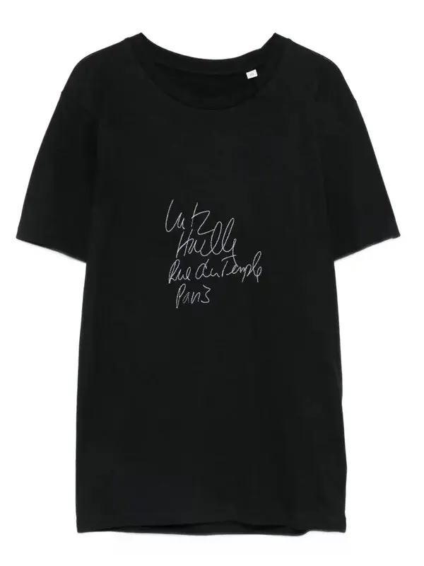 LUTZ HUELLE Script T-shirt