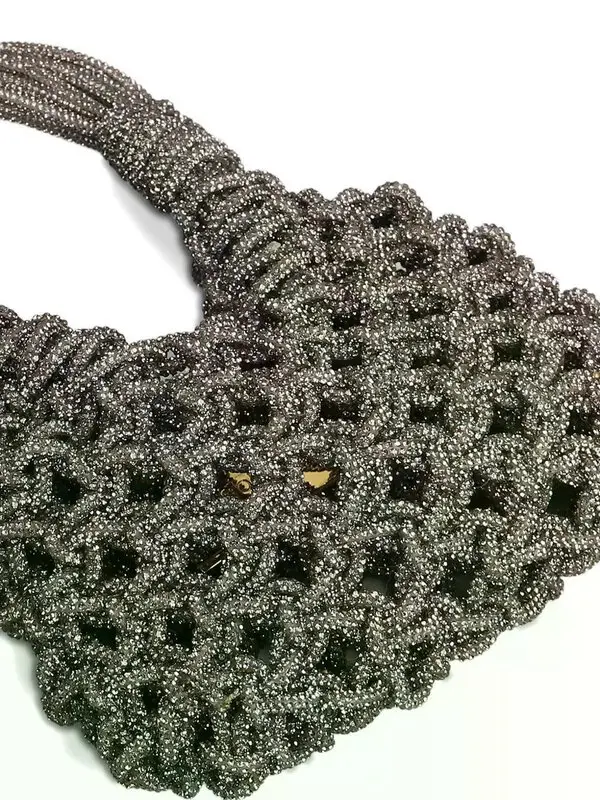 HIBOURAMA Knotted Embellished Tote