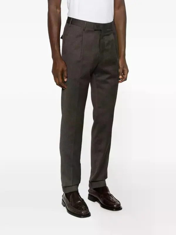 PT TORINO Virgin Wool Blend Straight-leg Trousers