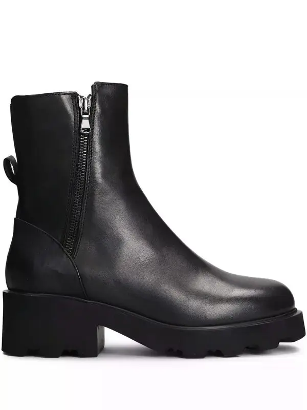JULIE DEE Zipped Ankle Boots