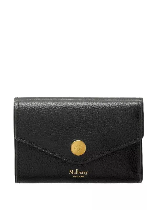 Mulberry Folded Leather Wallet - Black