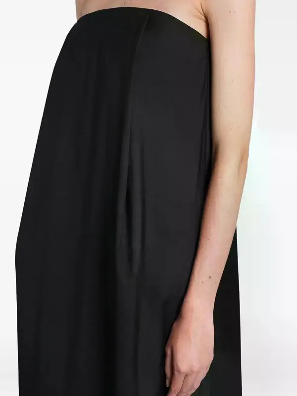 ENTIRE STUDIOS Strapless Pleated Maxi Dress