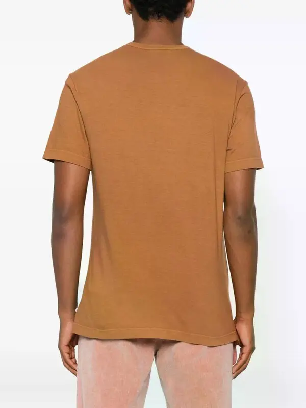 JAMES PERSE Crew Neck Short-sleeve T-shirt - Brown