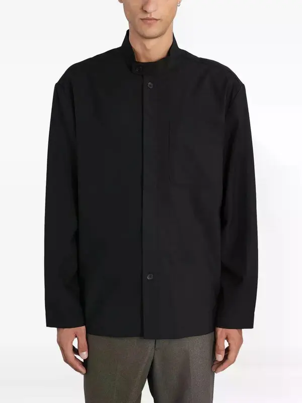 ENTIRE STUDIOS Mandarin-collar Pocket Shirt