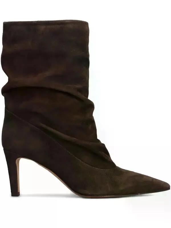 THE SELLER Suede Pointed-toe Stiletto Boots