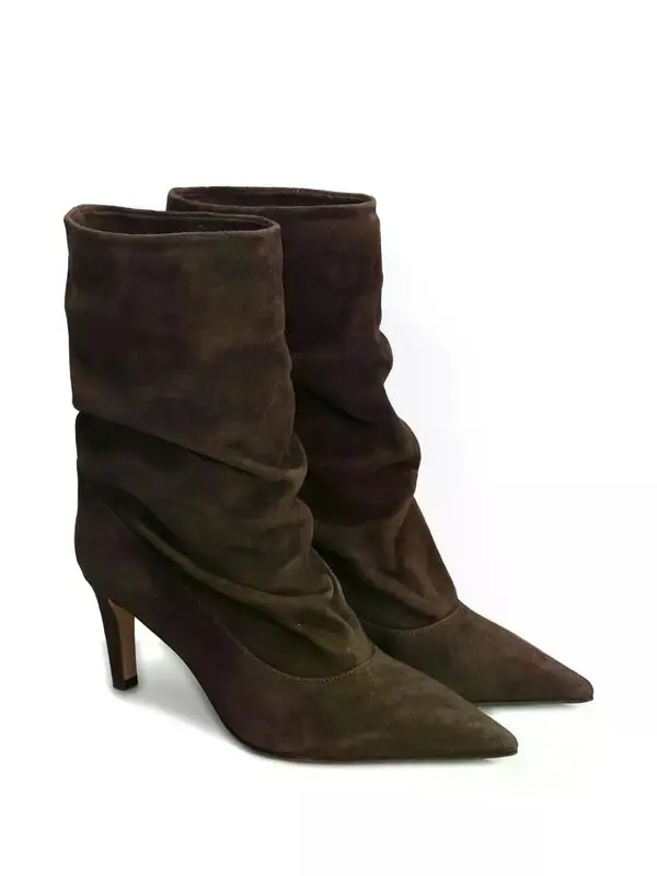 THE SELLER Suede Pointed-toe Stiletto Boots